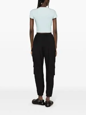 Moschino Logo-appliqué Cropped T-shirt