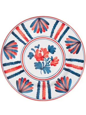 CABANA Blossom Ceramic Dinner Plate - White