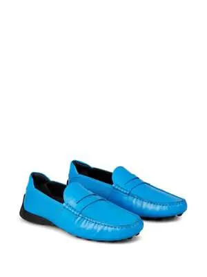 TOD'S X Automobili Lamborghini Leather Driving Loafers - Blue