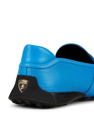 TOD'S X Automobili Lamborghini Leather Driving Loafers - Blue