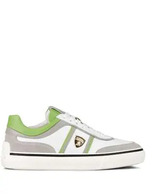 TOD'S Automobili Lamborghini Panelled Leather Sneakers - Grey