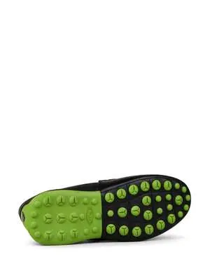 TOD'S Automobili Lamborghini Leather Driving Shoes - Black