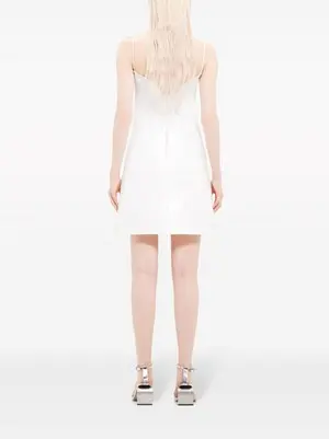 COURREGES Ellipse Crinkled Mini Dress