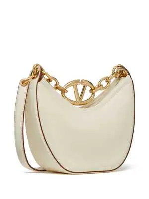 Valentino Garavani Mini Vlogo Moon Bag - Neutrals