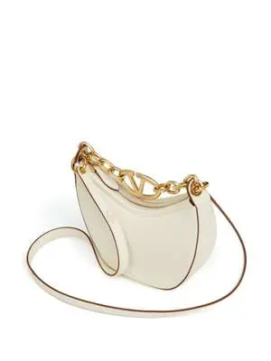 Valentino Garavani Mini Vlogo Moon Bag - Neutrals