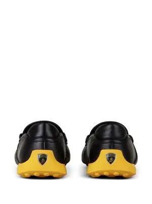 TOD'S For Automobili Lamborghini Leather Driving Loafers - Black