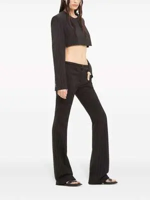 COURREGES Pinstripe-pattern Cropped Jacket