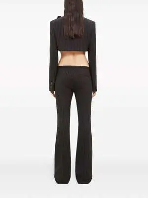 COURREGES Pinstripe-pattern Cropped Jacket