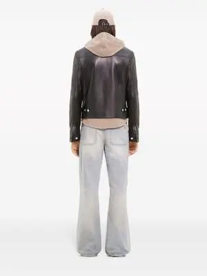 COURREGES Trucker Leather Jacket