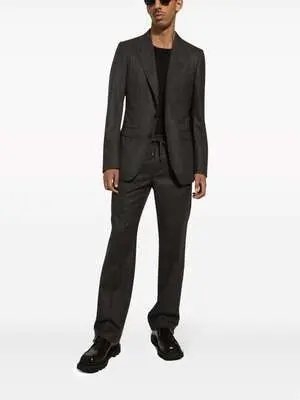 Dolce & Gabbana Single-breasted Virgin-wool Blazer - Grey