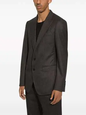 Dolce & Gabbana Single-breasted Virgin-wool Blazer - Grey