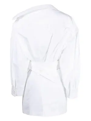 Jacquemus La Mini Robe Chemise Shirt Dress - White