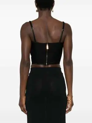 Versace Medusa '95 Satin Corset Top - Black
