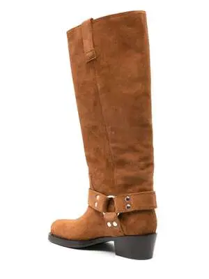 Paris Texas Roxy 50mm Suede Boots - Brown