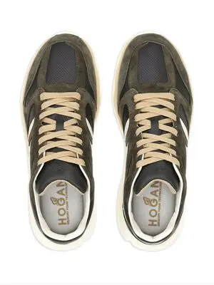 Hogan Panelled Suede Sneakers - Grey