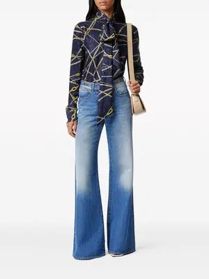 Versace Wide-leg Flared Jeans