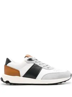 TOD'S Panelled Leather Sneakers - White