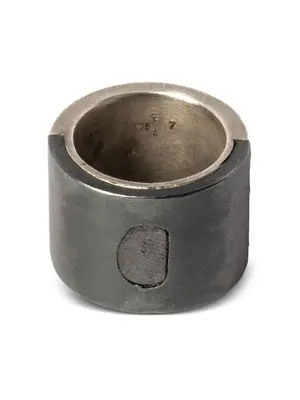 PARTS OF FOUR Sistema Sterling Black Diamond Ring - Silver