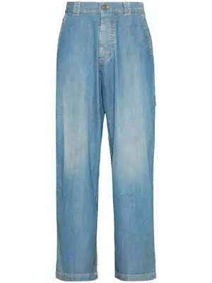 MAISON MARGIELA Mid-rise Wide-leg Jeans - Blue
