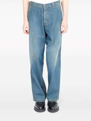 MAISON MARGIELA Mid-rise Wide-leg Jeans - Blue