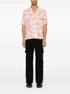 Palm Angels Palm-tree Print Shirt - Pink