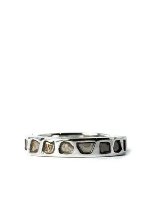 PARTS OF FOUR Sistema Sterling Diamond Ring - Silver