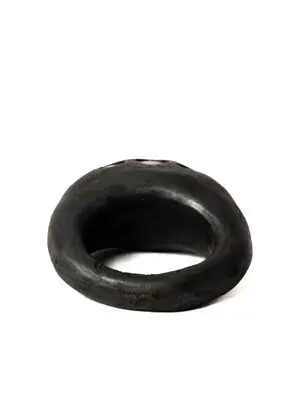 PARTS OF FOUR Tall Mountain Diamond Ring - Black