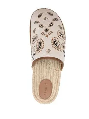 Alanui Bandana-jacquard Espadrilles - Neutrals