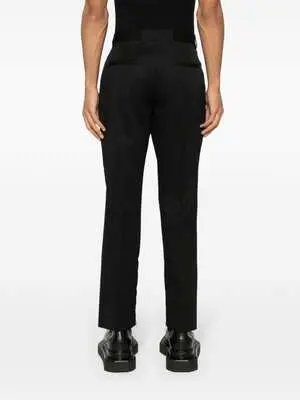 Off-White Logo-embroidered Slim-fit Trousers