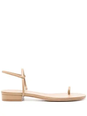 Studio Amelia Edith Leather Flat Sandals