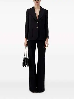 Giambattista Valli Embossed-button Single-breasted Blazer - Black