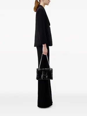 Giambattista Valli Embossed-button Single-breasted Blazer - Black
