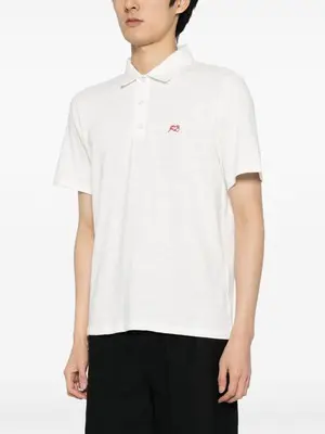 Rag & Bone Logo-embroidered Polo Shirt - White