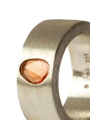 PARTS OF FOUR Sistema Sterling Sapphire Ring - Silver