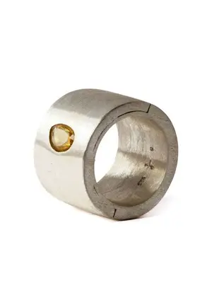 PARTS OF FOUR Sistema Sterling Sapphire Ring - Silver