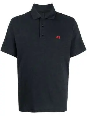 Rag & Bone Logo-embroidered Polo Shirt - Blue