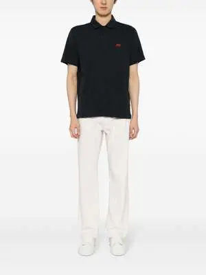 Rag & Bone Logo-embroidered Polo Shirt - Blue