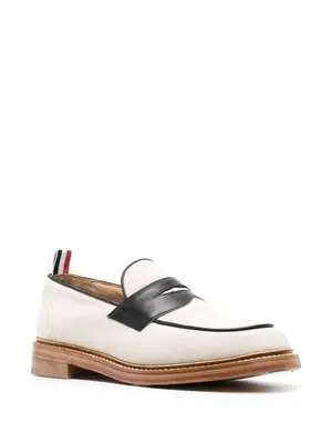 Thom Browne Colour-block Penny Loafers