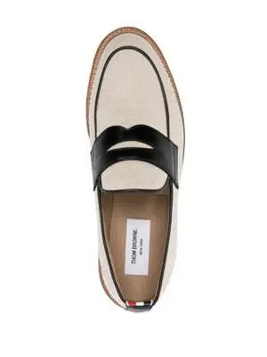 Thom Browne Colour-block Penny Loafers