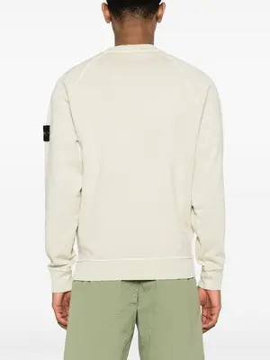 Stone Island Compass-badge Cotton Sweatshirt