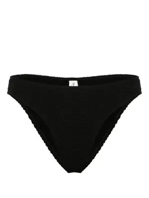 Bond Eye Christy Seersucker Bikini Bottom - Black