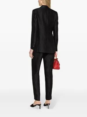 Dolce & Gabbana Floral-jacquard Blazer - Black