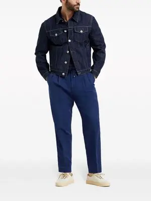 Brunello Cucinelli Pleated Linen-cotton Trousers