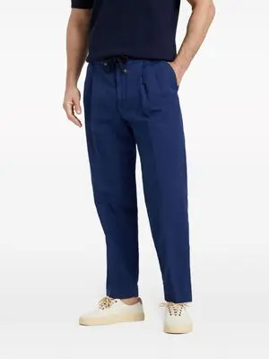 Brunello Cucinelli Pleated Linen-cotton Trousers