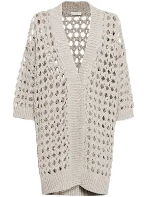 Brunello Cucinelli Open-knit Cardigan