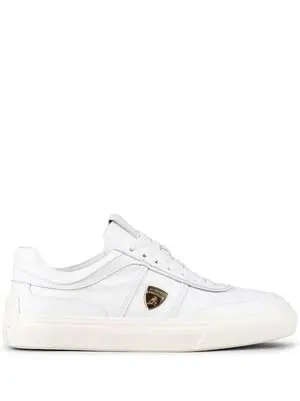 TOD'S Automobili Lamborghini Panelled Leather Sneakers - White