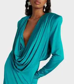 Magda Butrym Draped Jersey Maxi Dress
