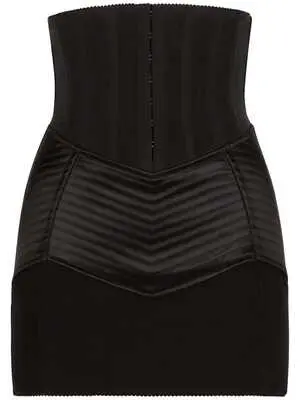 Dolce & Gabbana Bustier Waist Mini Skirt - Black