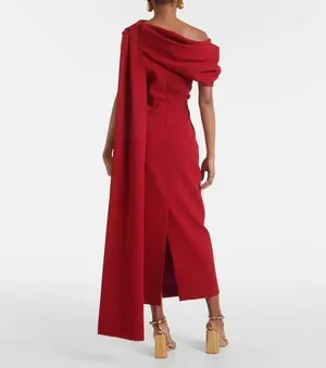 ROKSANDA Maite Asymmetric Caped Gown