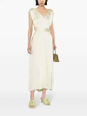 Fabiana Filippi Belted Satin Midi Dress